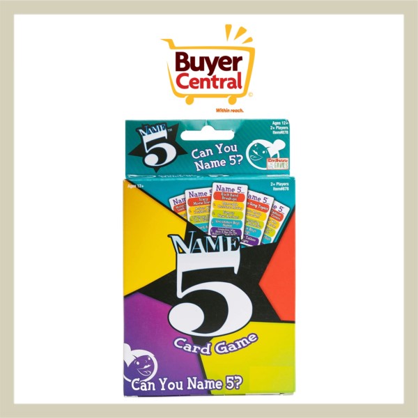 Buyer Central Name 5 Card Game | Quick Thinking Game | Fast Paced ...