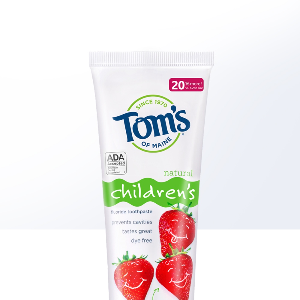 [Direct] American toms Tom's hut toothpaste for children's strawberry ...