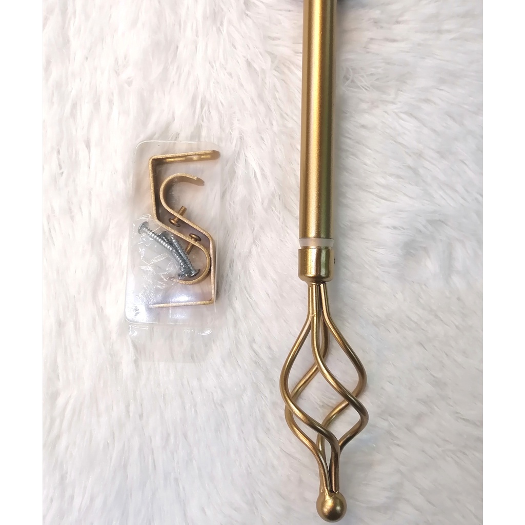 Extendable adjustable modern Spiral curtain Rod(28-48inches/70x120cm ...