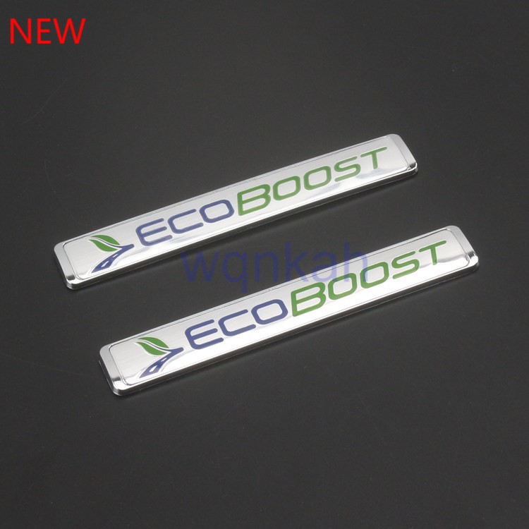 High quality 2 X EcoBoost Badge Engine Emblem Car Decal Sticker For ...