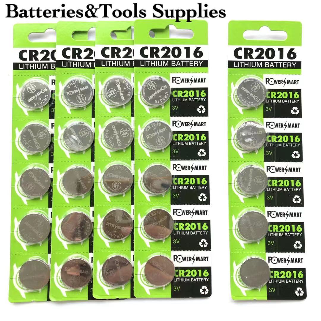 CR2016 Battery 3v Lithium Battery Power Smart Battery (5Pieces/1Piece ...