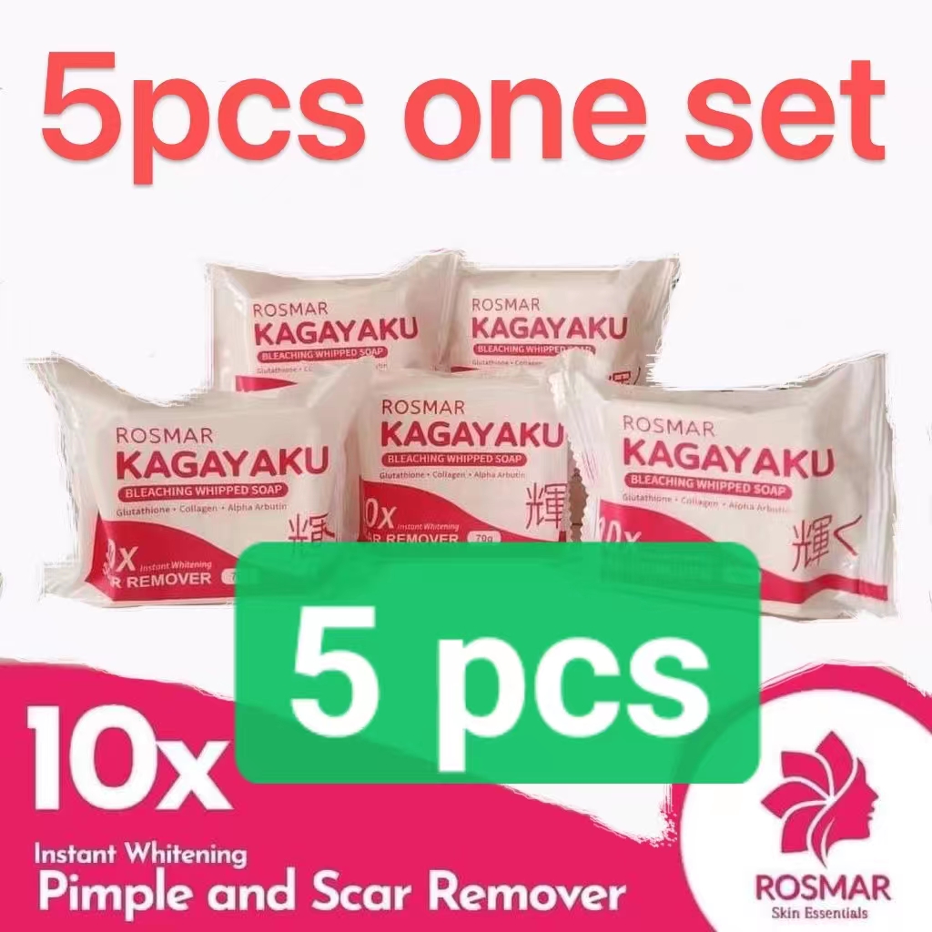 (5PCS ONE SET ) legit ROSEMAR Kagayaku Bleaching Whipped Soap 70g ...