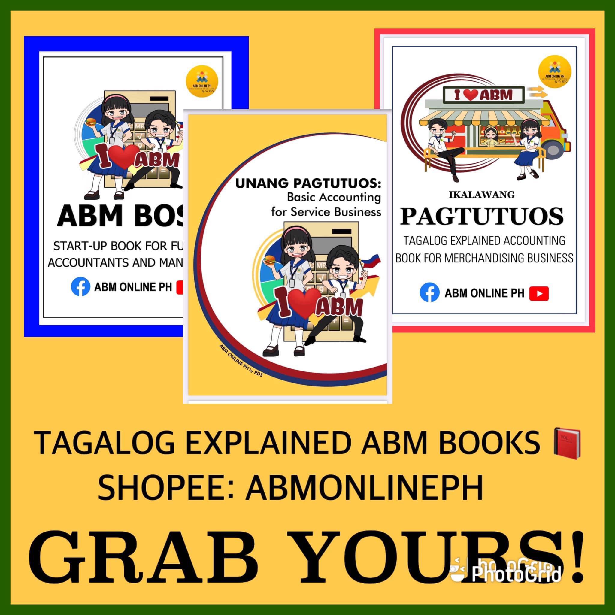 Pagtutuos Books Bundle: Tagalog ABM and Accounting Books | Lazada PH