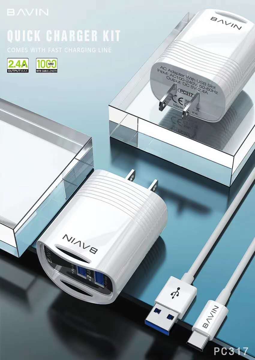 Special new arrival Bavin pc317 2.4a with digital display dual USB port ...
