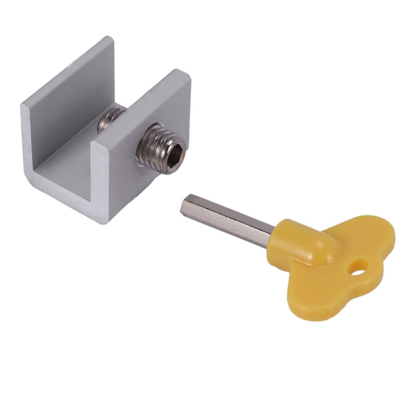 4 Sets Adjustable Sliding Window Locks Stop Aluminum + plastic Door ...