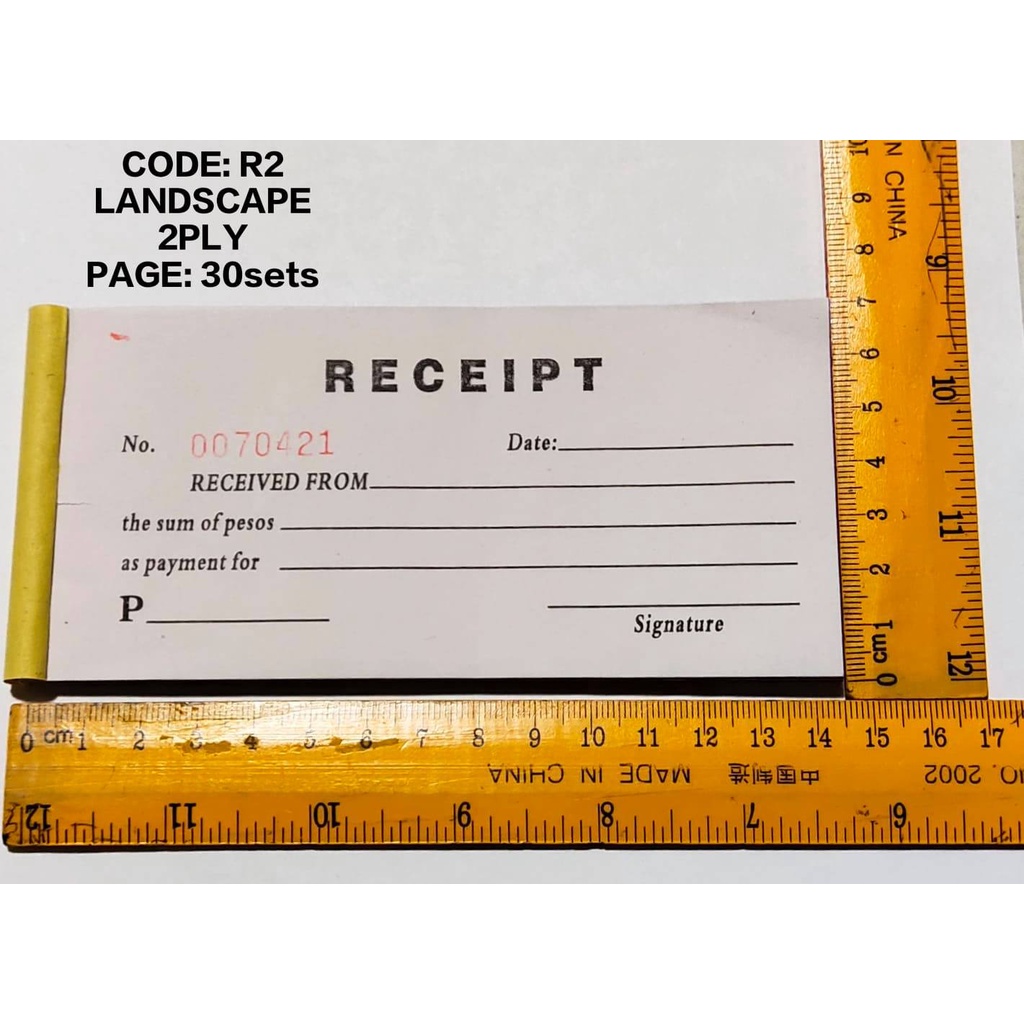 Temporary / acknowledgement Receipt Resibo carbonize 2 ply | Lazada PH