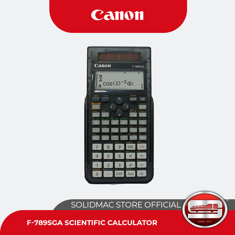 Canon F-789SGA Scientific Calculator (Transparent Casing) | Lazada PH
