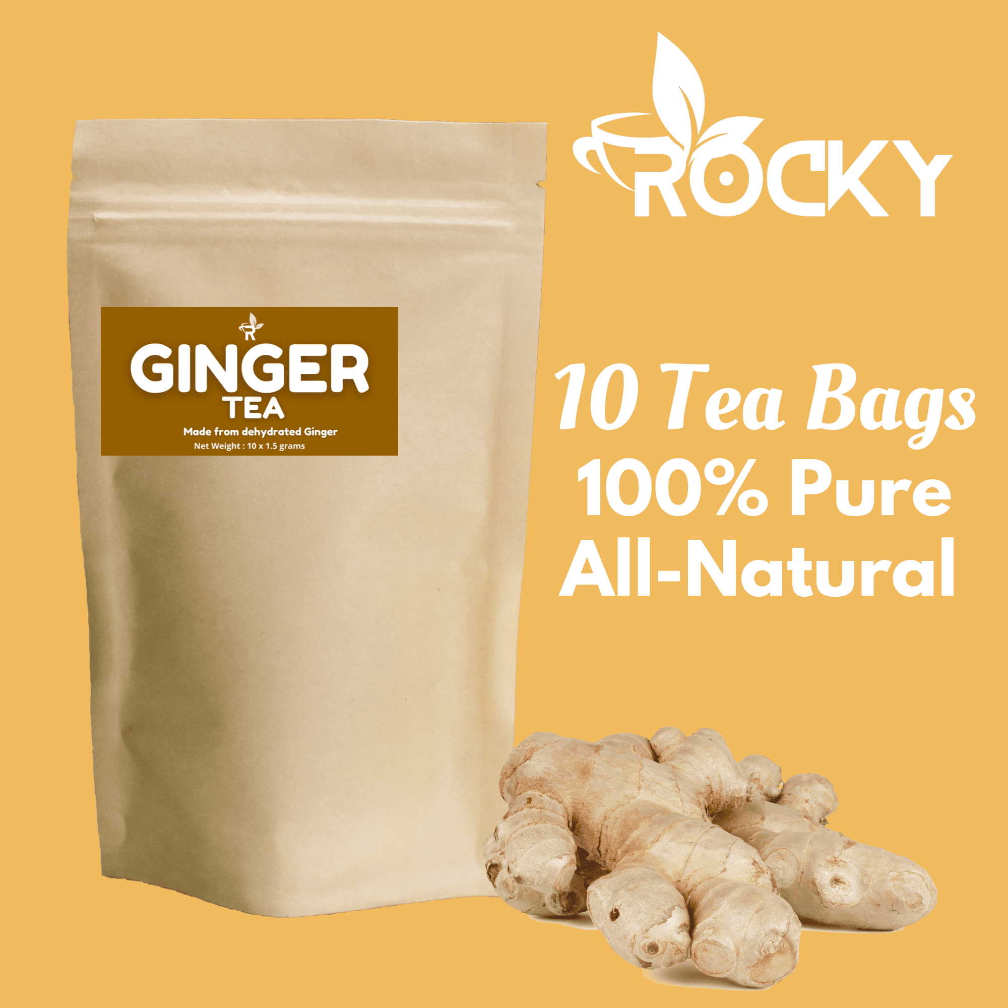 Ginger Tea // Salabat Tea // 10 Tea bags // 100% Pure & Organic | Lazada PH
