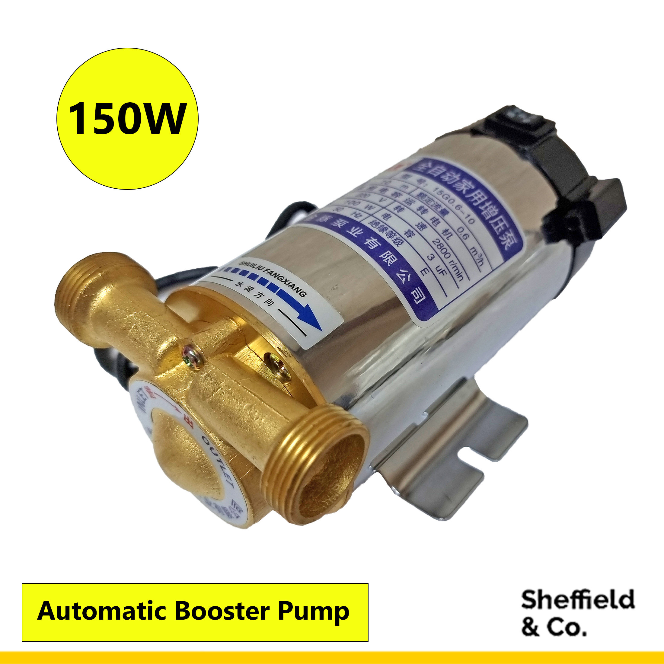 Sheffield Automatic Water Booster Pump, 150W | Lazada PH