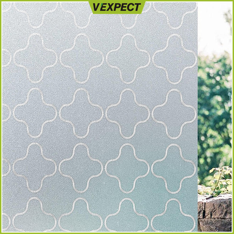 Frosted Window Film Privacy Window Sticker Decorative Static Cling Self ...