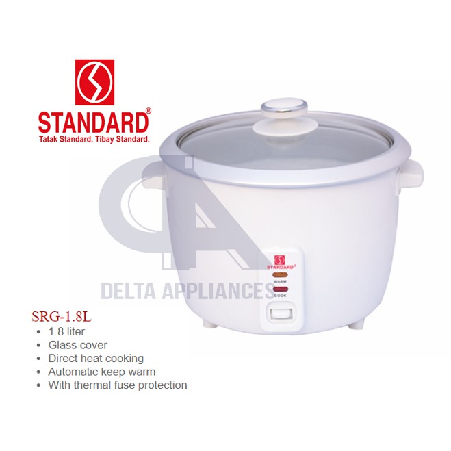 Standard SRG 1.8L Rice Cooker | Lazada PH