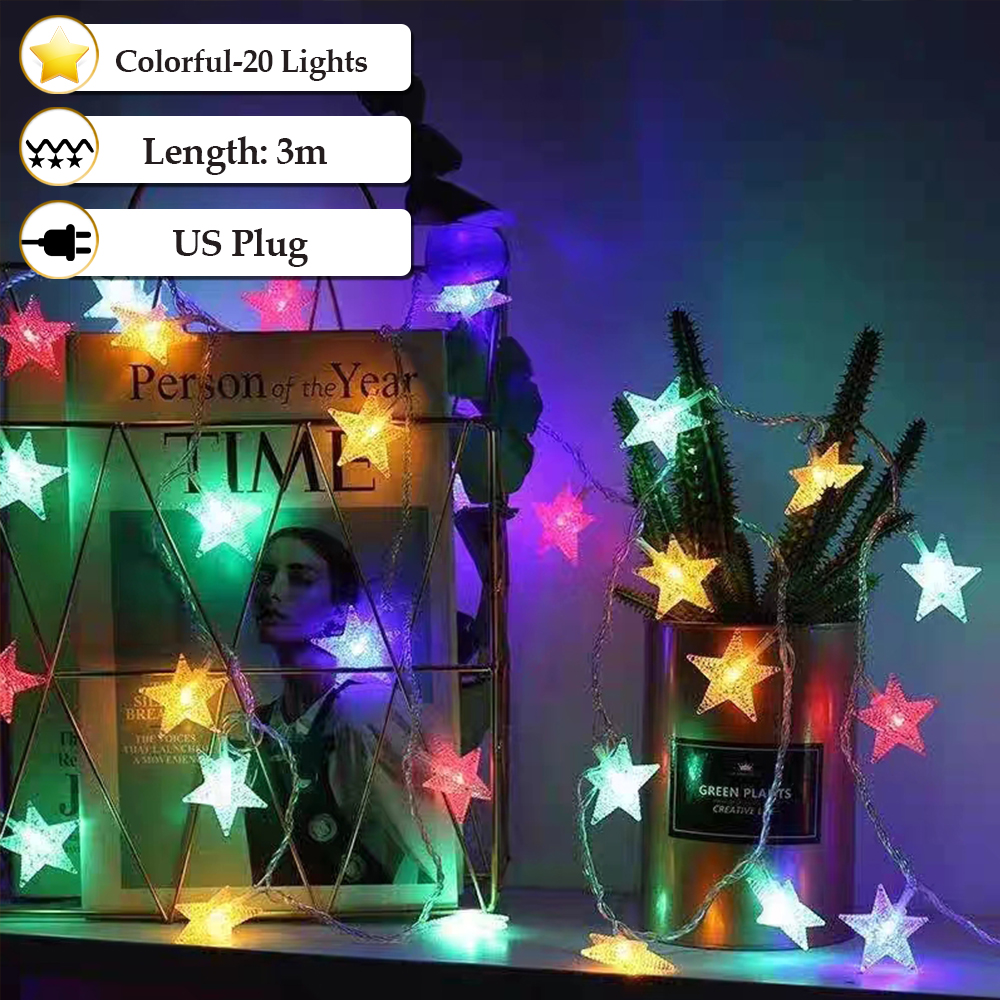 bulb lights super bright Star Lights String Lights Star Fairy Lights ...