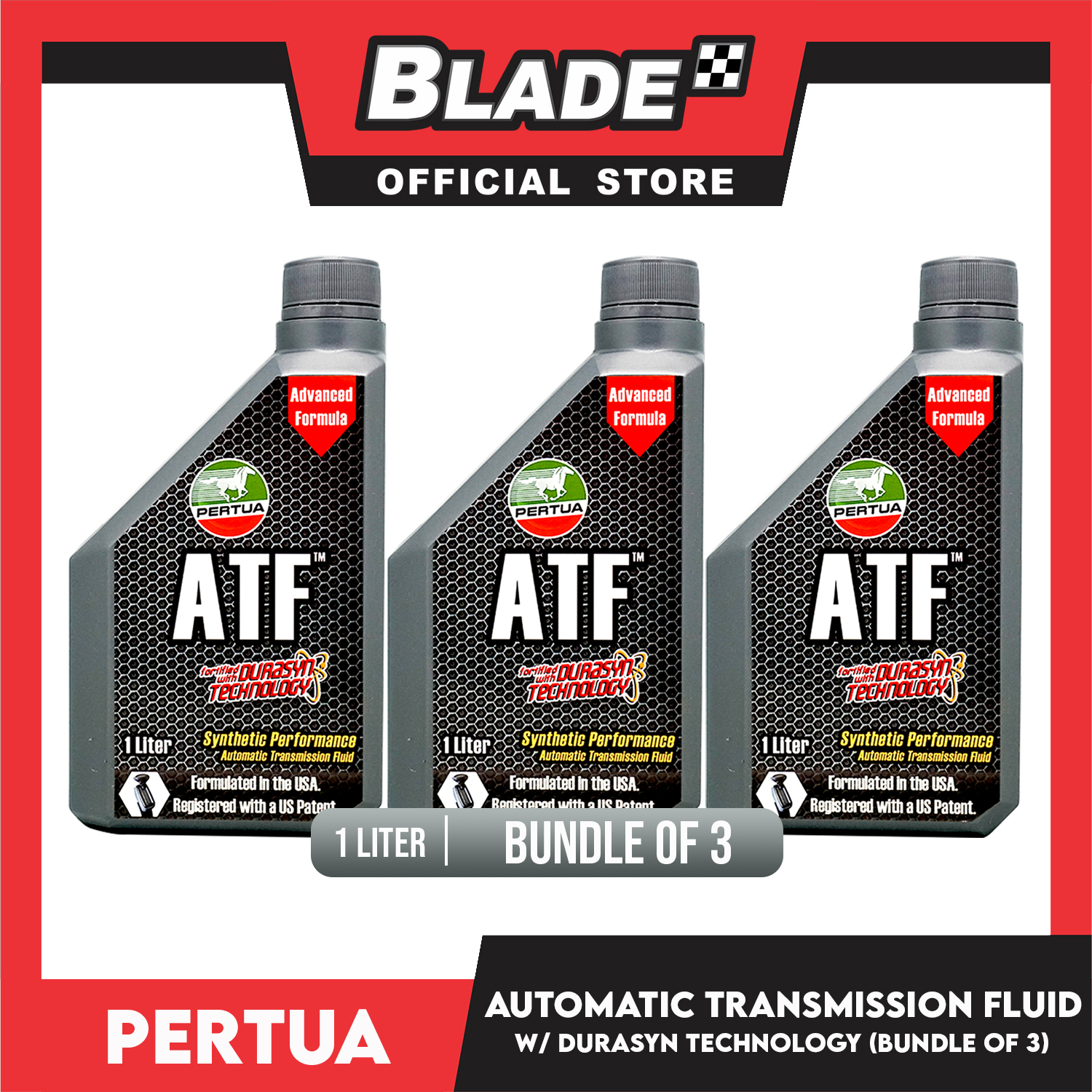 3pcs Pertua Automatic Transmission Fluid 1L Synthetic Performance ...