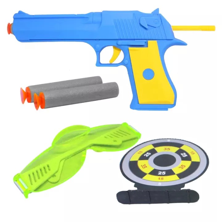 Super Power Quick Shot Nerf Gun With 3 Pcs Nerf Bullets, Target with ...