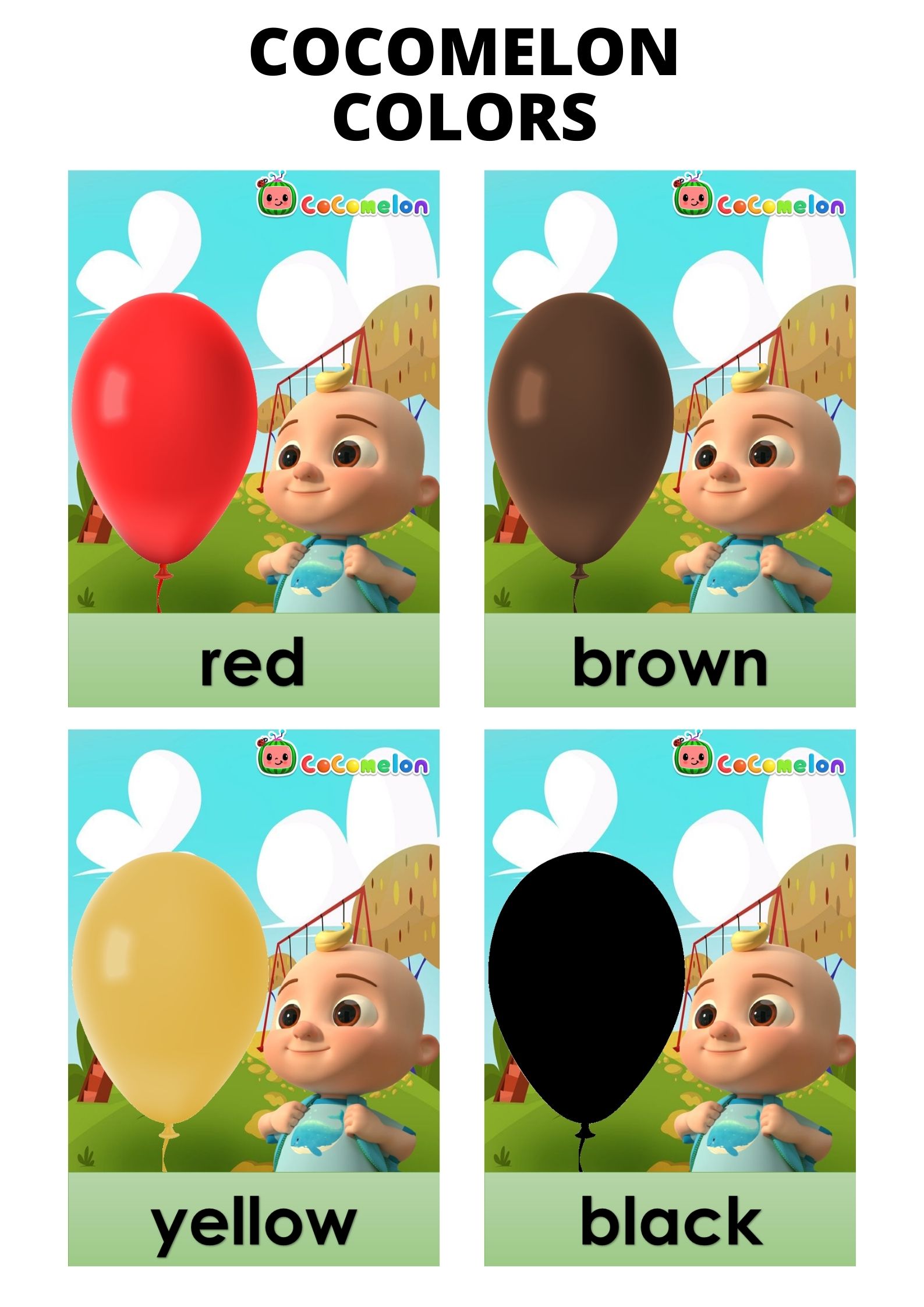 Cocomelon Flashcards (Colors) | Lazada PH