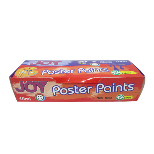 JOY POSTER PAINTS PC1210 NON-TOXIC FAST-DRYING POSTER PAINT 12 COLORS ...