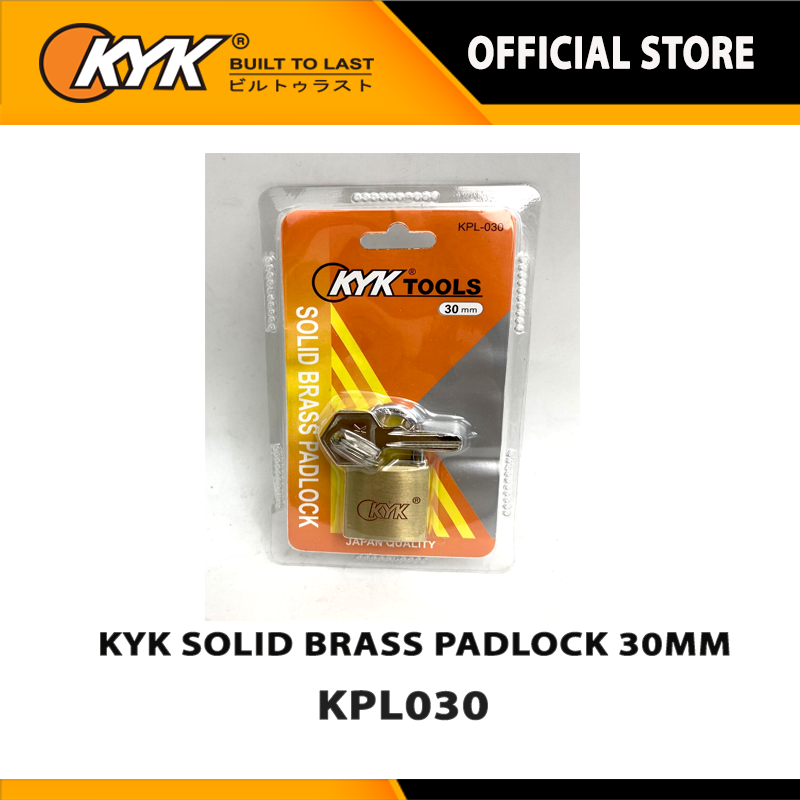 KYK SOLID BRASS PADLOCK 30MM (KPL030) | Lazada PH