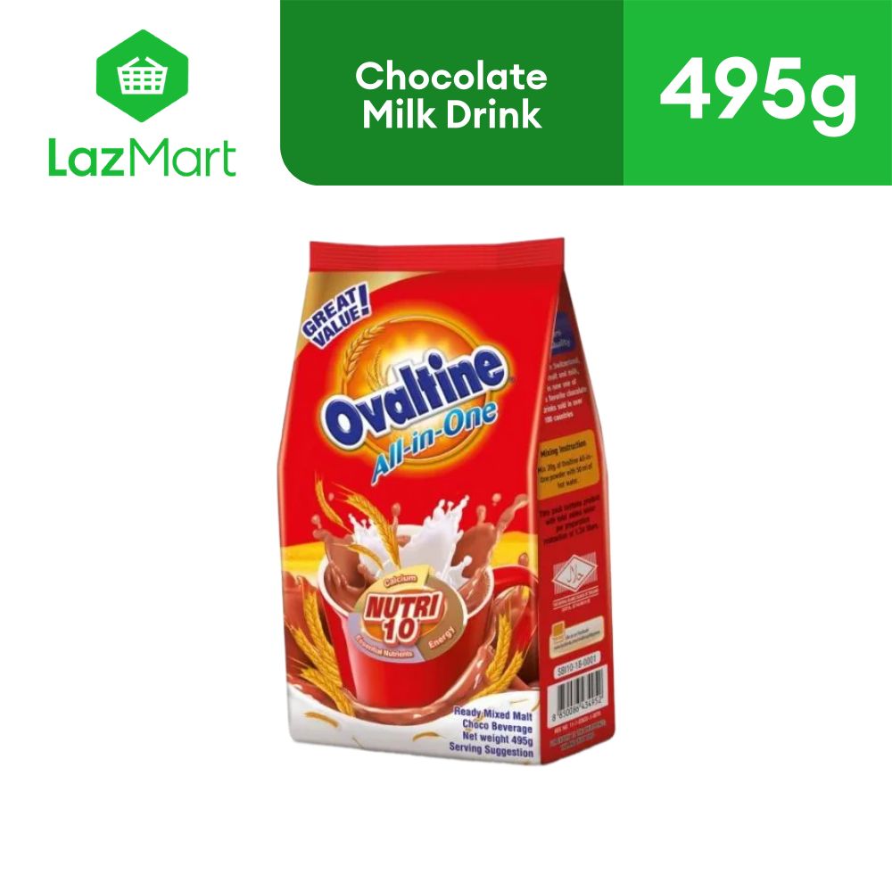 Ovaltine All-in-One Chocolate Drink 495g | Lazada PH