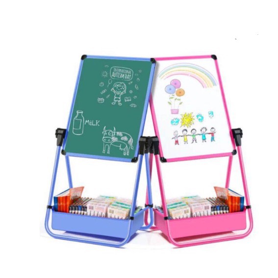 0M82 in 1 Kids Art Drawing Board Whiteboard & Blackboard Double Sided ...