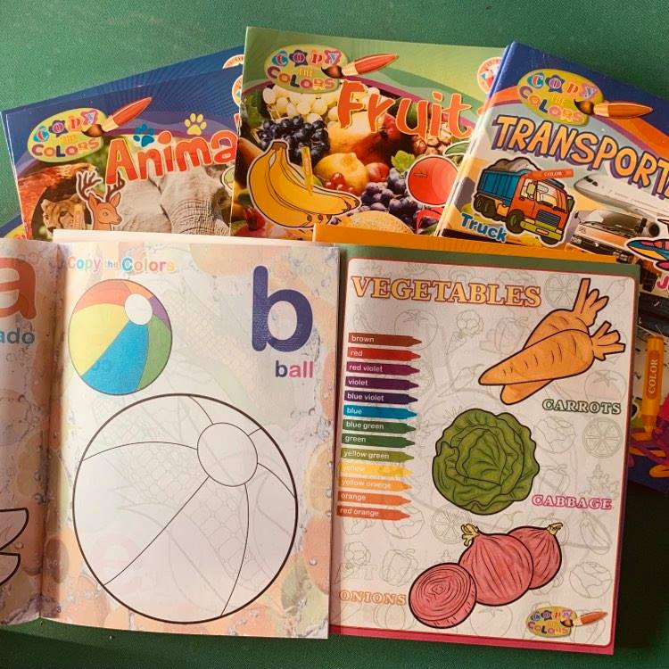 COPY THE COLORS ACTIVITY BOOK FOR YOUNG CHILDREN (5 ASSORTED BOOKS ...