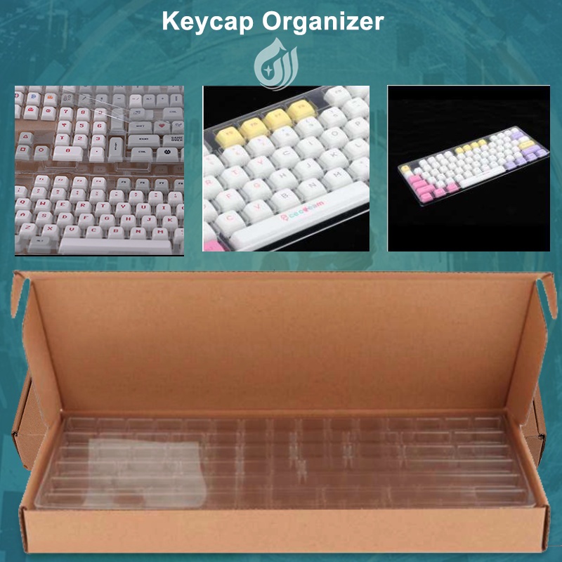 Amerteer 2 Layers Keycap Storage Box Dustproof Compartment Keyboard Set ...
