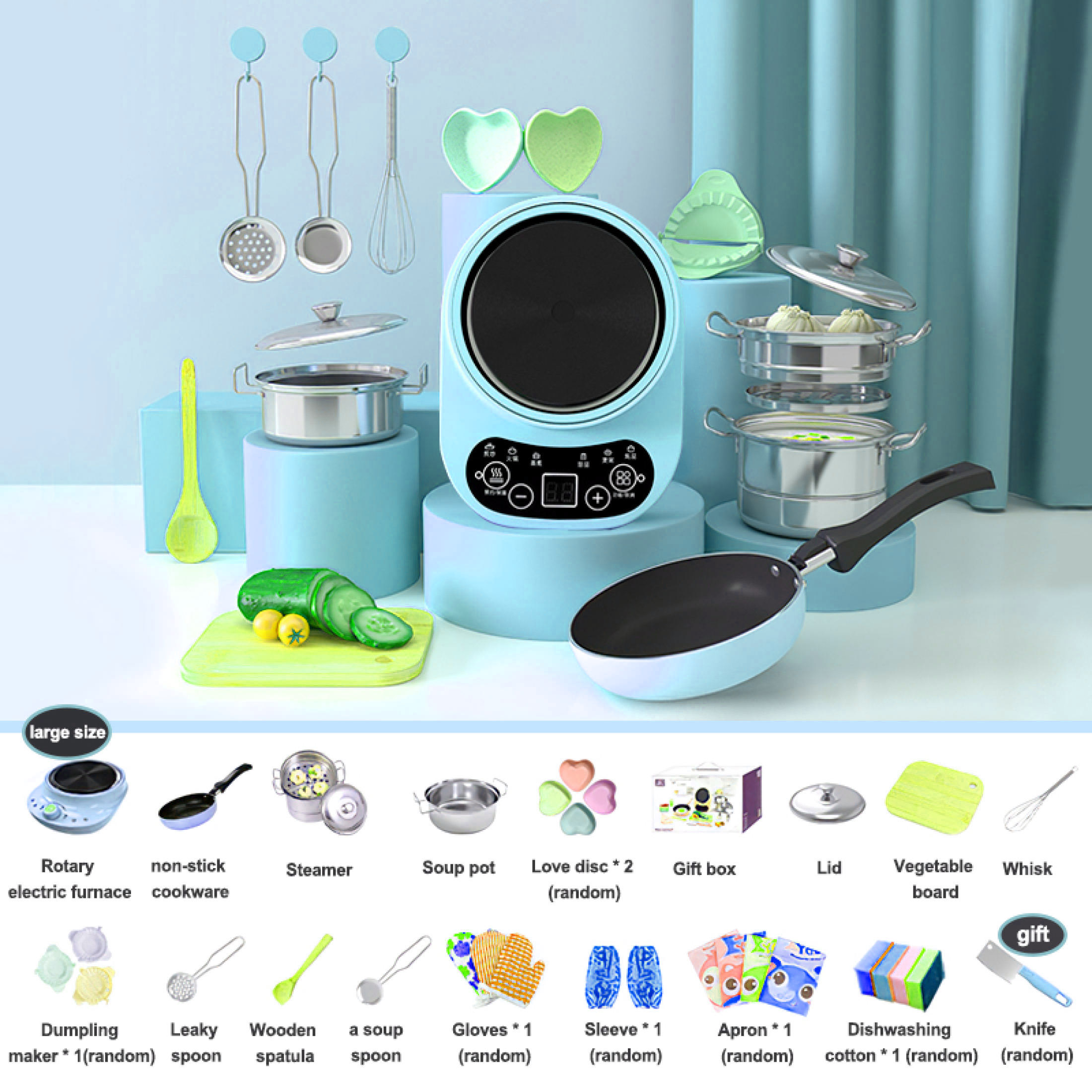 Real Mini Cooking Set For Kids Kitchen Set Toys for Kids Girls Kitchen ...