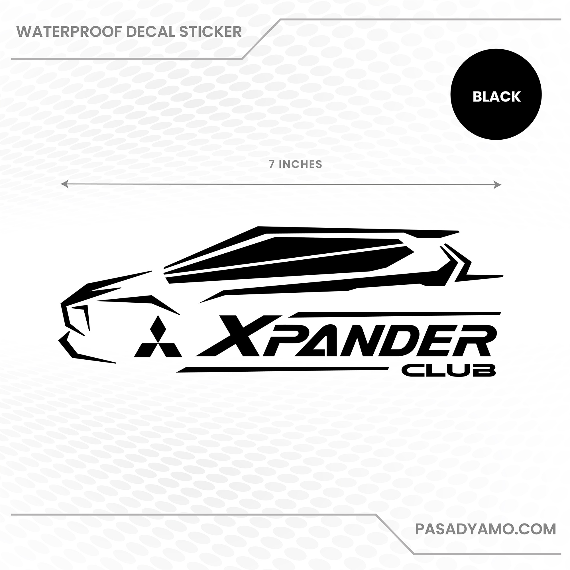 Mitsubishi Xpander Club Sticker for Cars and Motorcycles 7 inches ...