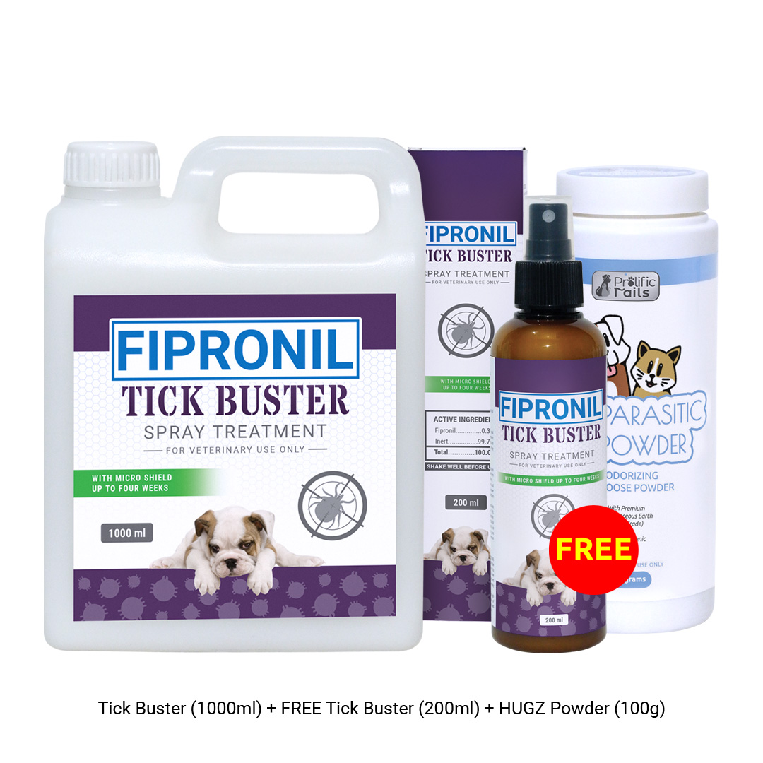 Tick Buster 1000 mL (Anti Garapata, Pulgas, at Kuto) Fipronil Pet Spray ...