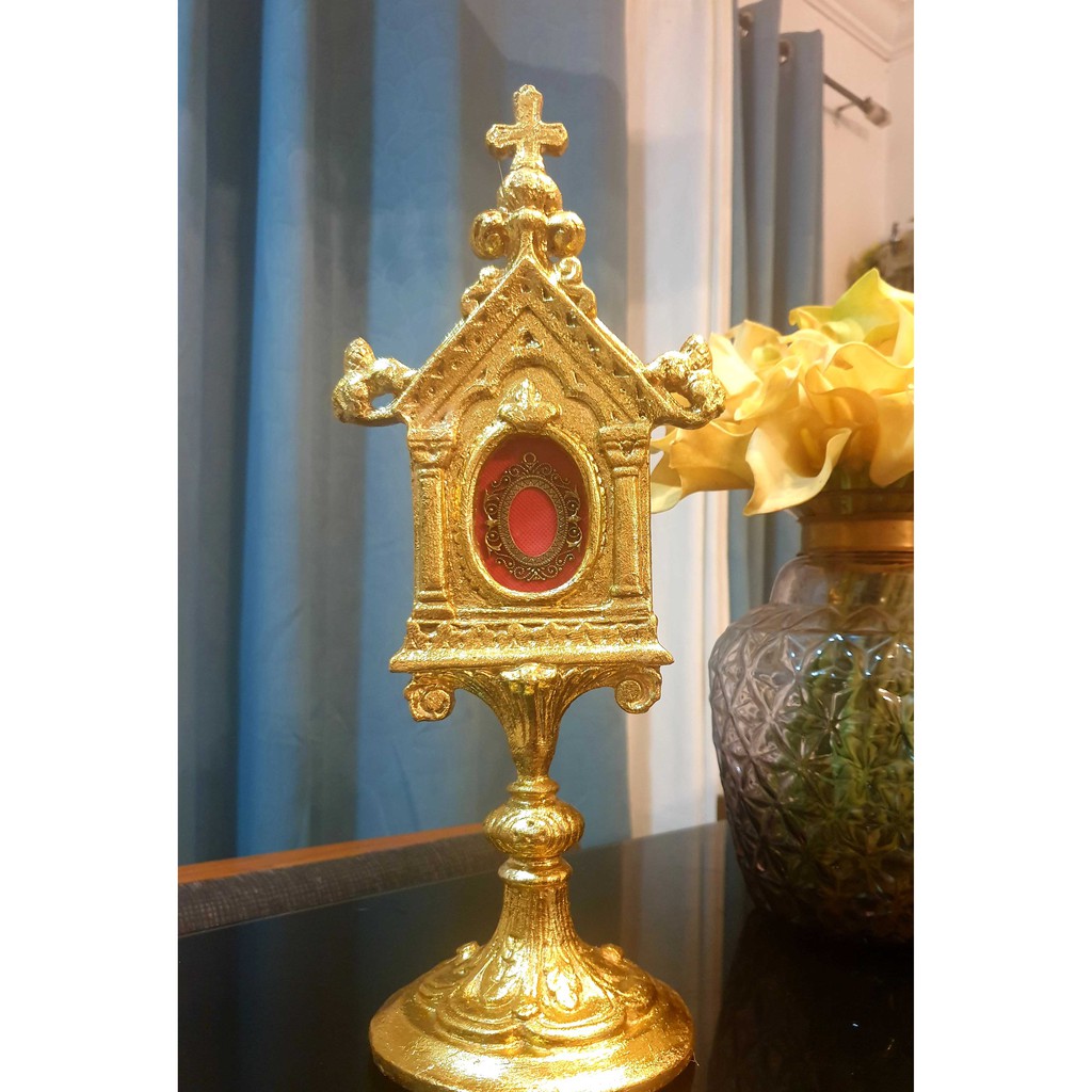 Reliquary Relic Case Fiber Stone Sacred Vessel Host Container | Lazada PH
