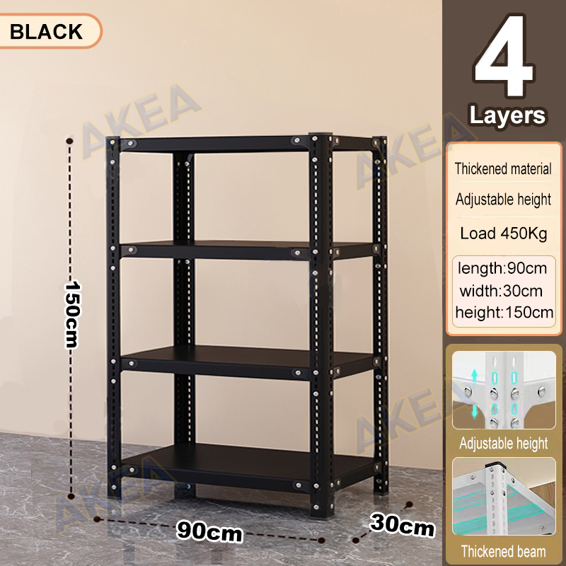 Load 600 KG Boltless Metal Steel Rack 5 Layer Steel Rack Organizer ...