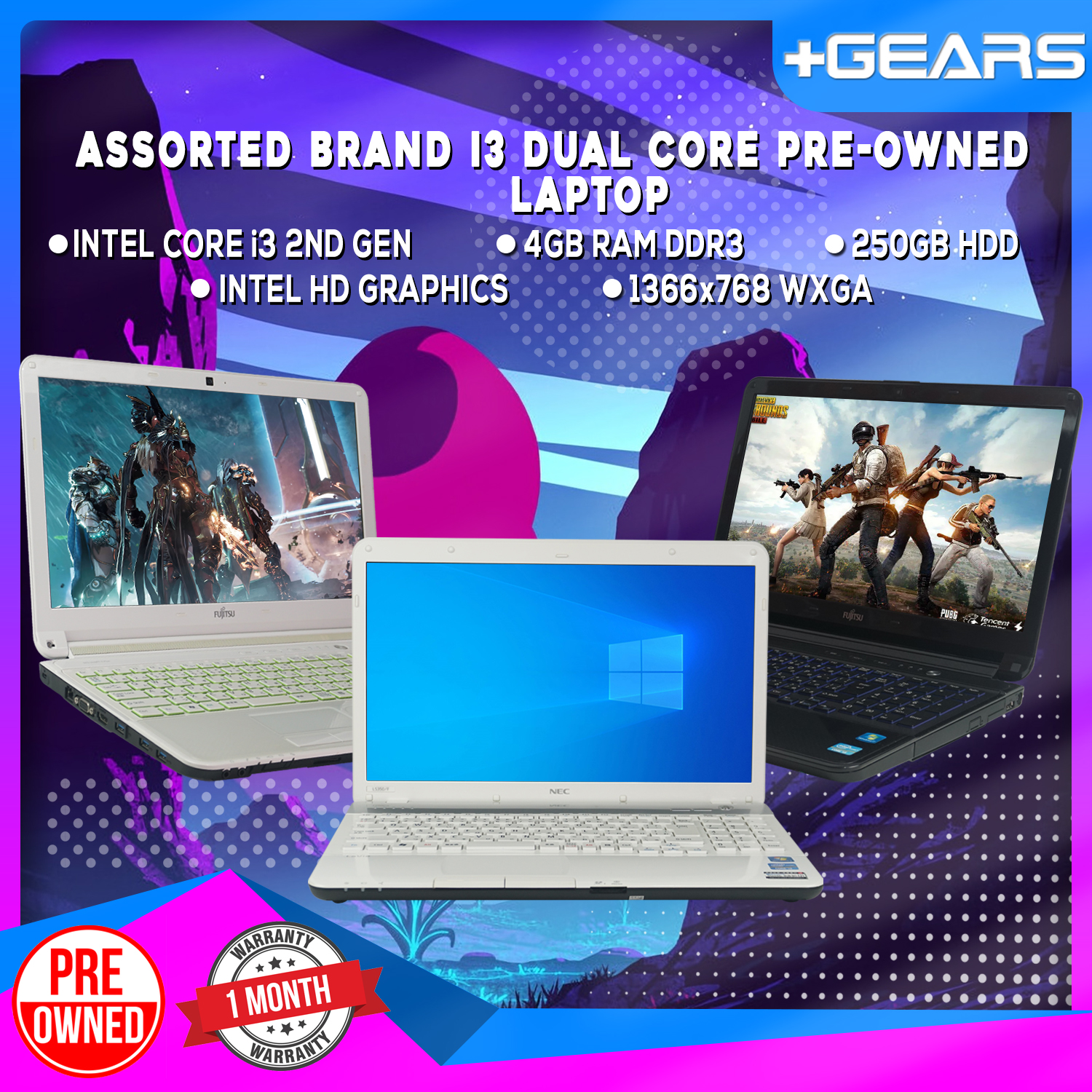Assorted Used Laptop Intel I3 I5 I7 2nd Gen 4GB RAM DDR3 250GB HDD Assorted Used Laptop Intel I3 I5 I7 2nd Gen 4GB RAM DDR3 250GB HDD