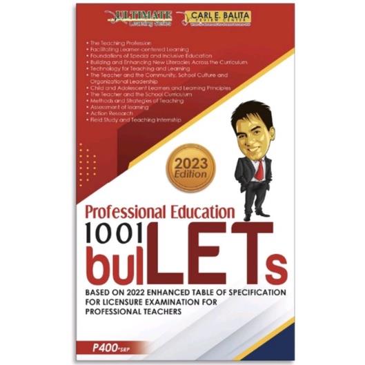 CBRC Professional Education BulLets 2023 Edition (LET Reviewer) | Lazada PH