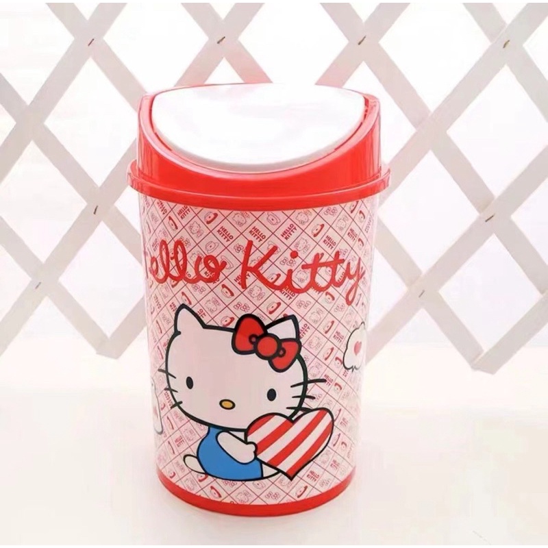 s]'hello kitty trash can bathroom household | Lazada PH
