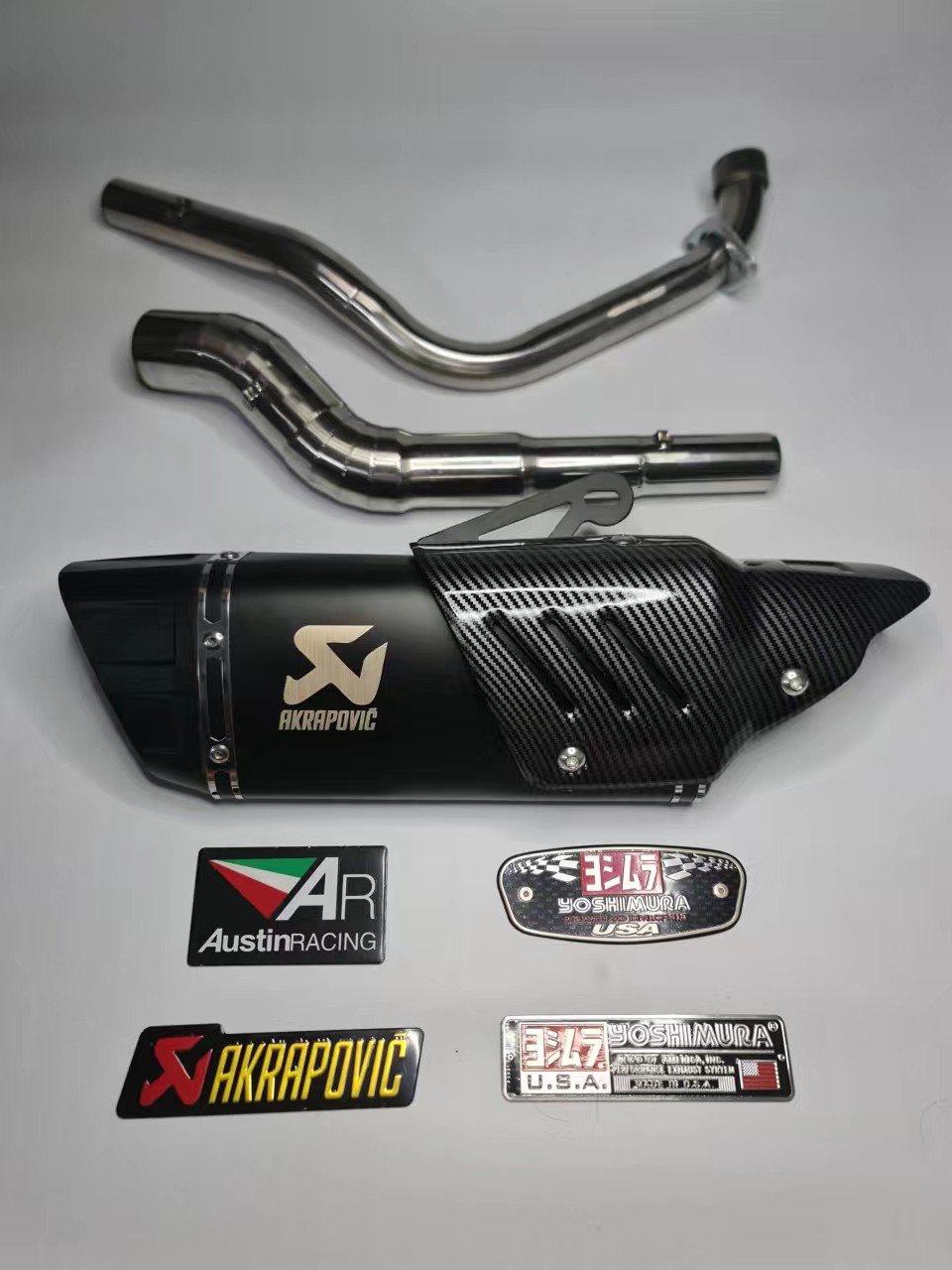 YAMAHA SNIPER 150/155 AKRAPOVIC M1 51MM FULL SYSTEM EXHAUST W/ SILENCER ...