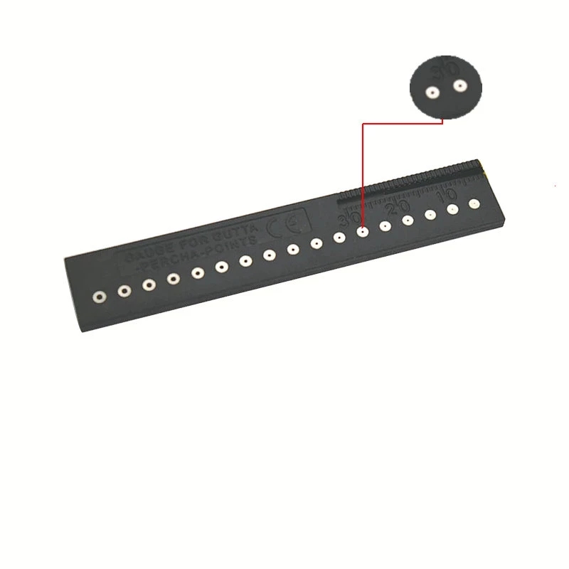 1Pc Dental Endo Rulers with Metal Circle for Gutta Percha Measuring ...