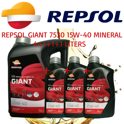 Repsol Giant 7530 15W40 Mineral 7 Liters | Lazada PH