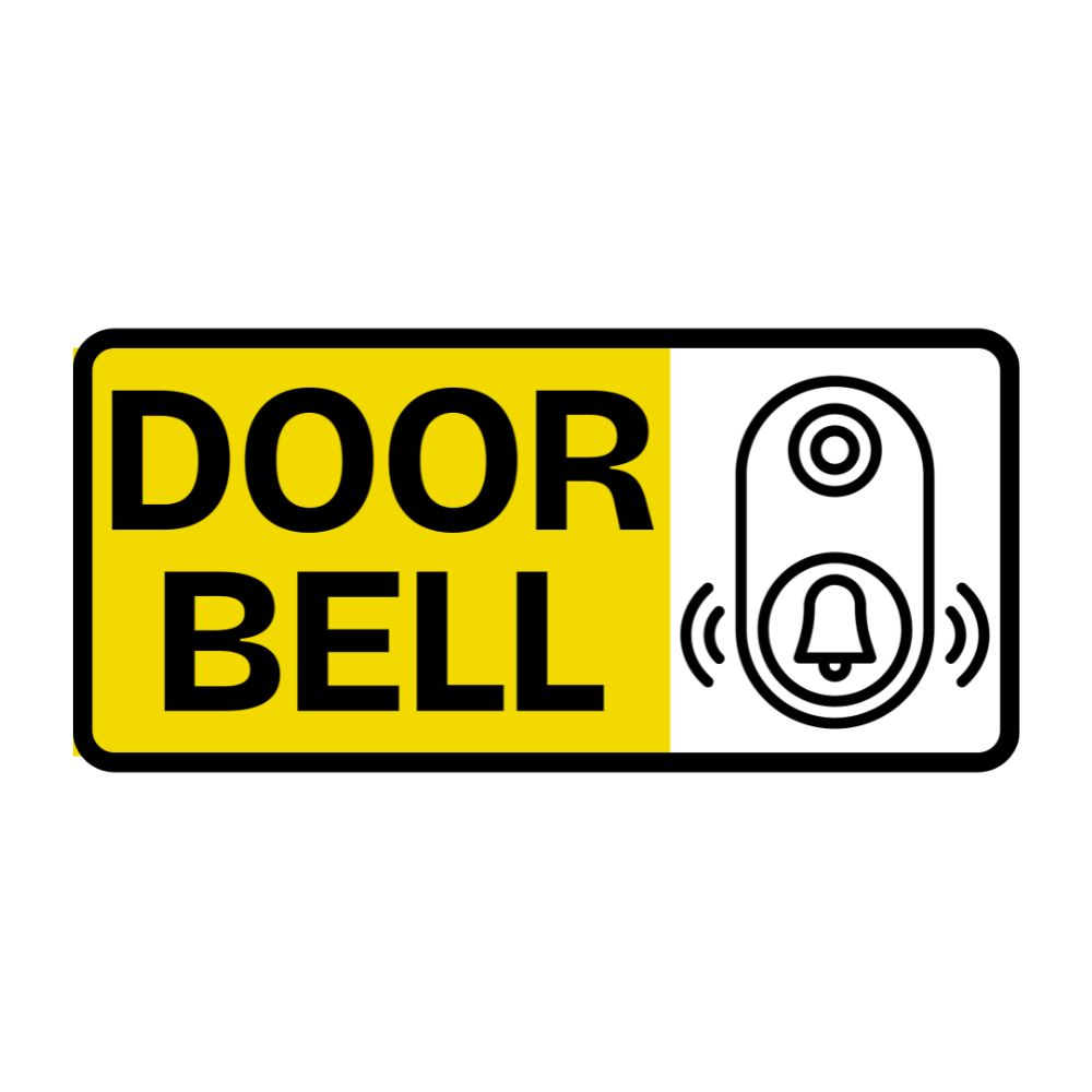 DOOR BELL SIGNAGE | DOORBELL SIGNS | LAMINATED SIGNAGE | Lazada PH