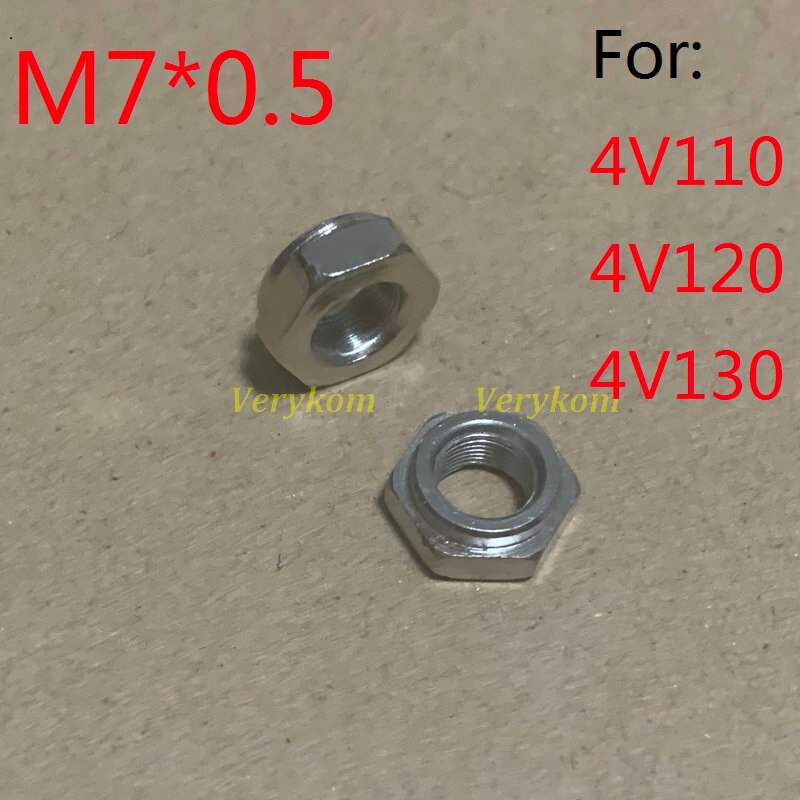 10pcs/lot Pneumatic Solenoid Valve Nut Airtac Valves Cap M7*0.5 M8*0.75 ...