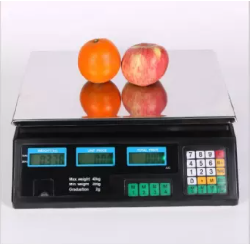 MOS 40kg Fruit Scale Seafood Electronic Scale Table Scale Pricing Scale ...