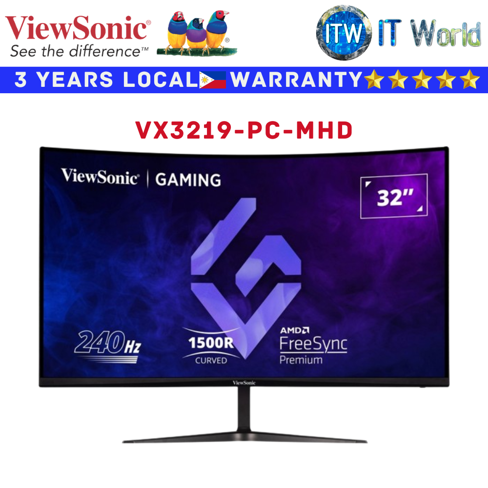 Itw | Viewsonic Gaming Monitor VX3219-PC-MHD / VX3219-2K-PRO-2 32" Flicker-free FreeSync Premium ...