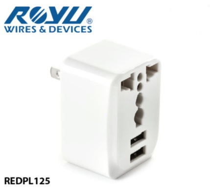 Royu Universal Adapter with 2 USB Ports | Lazada PH