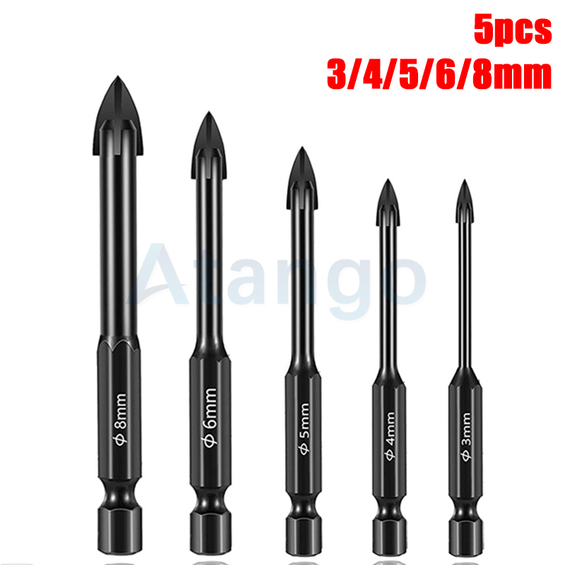 1pc＆7pcs Concrete Drill Bit Set For Tile, Brick, Glass, Plastic And ...