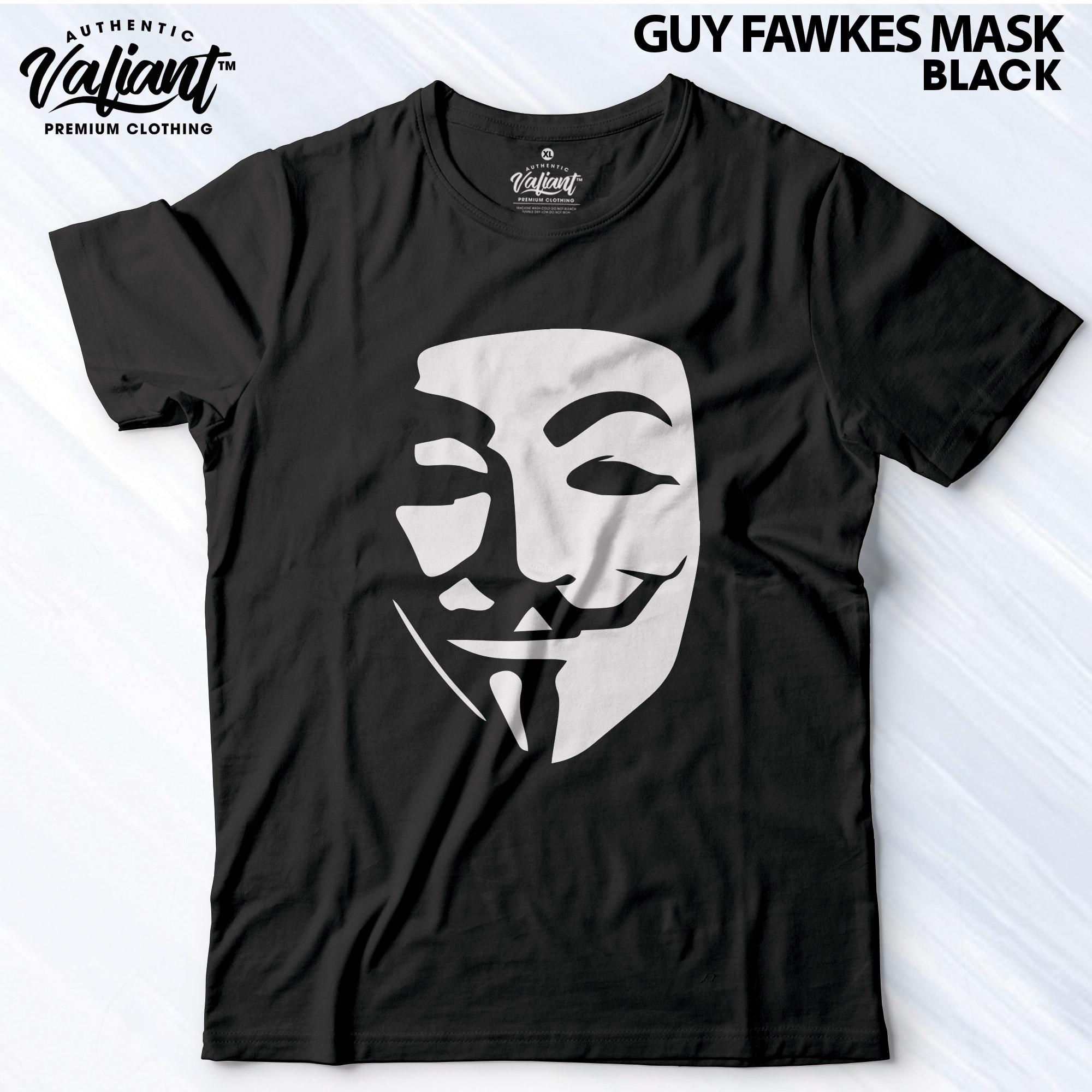 Guy Fawkes V for Vendetta Anonymous Shirt Tee - Valiant Premium ...