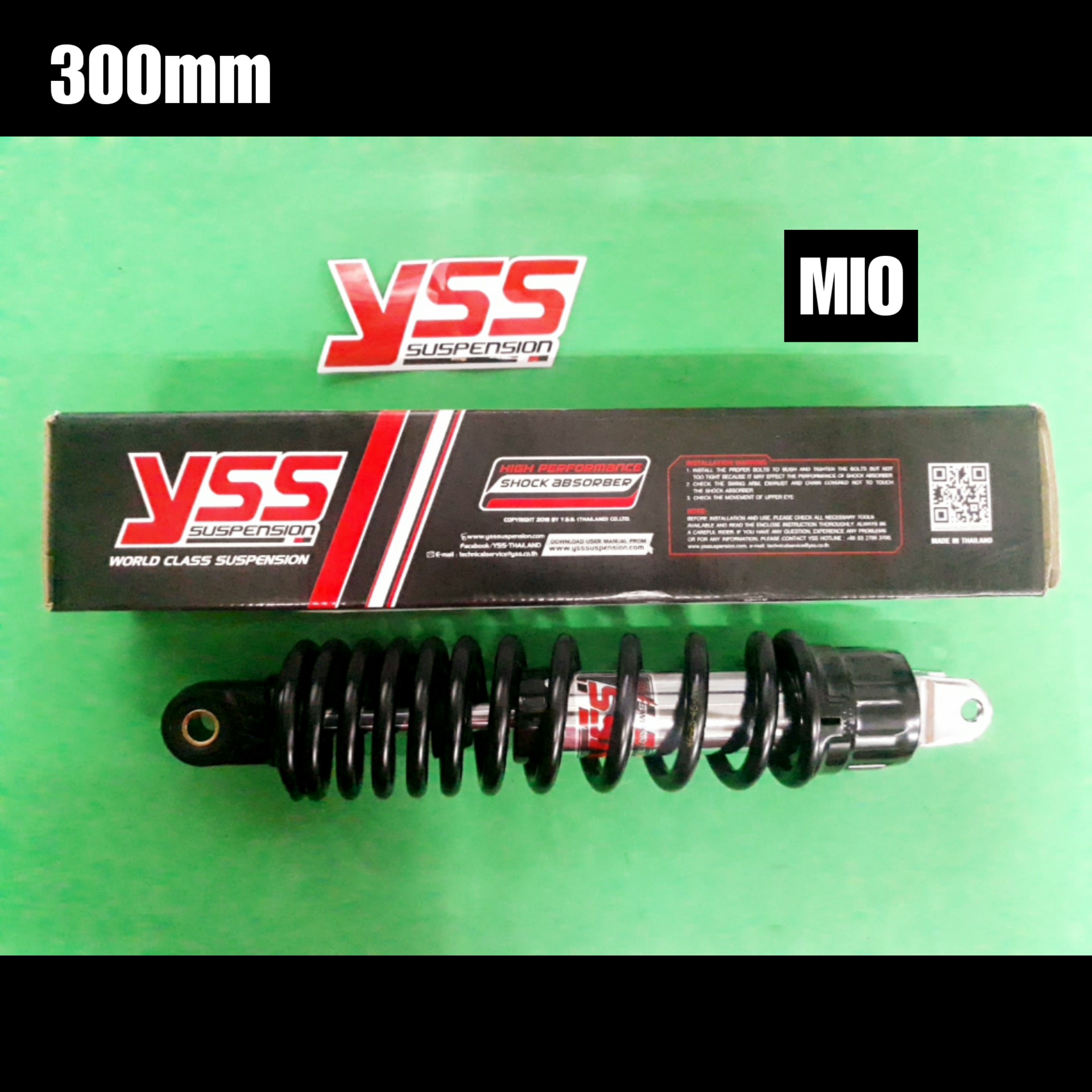 YSS REAR SHOCK ABSORBER 300MM (PRO-PLUS) MODEL: MIO/BEAT/SKYDRIVE/NOUVO ...