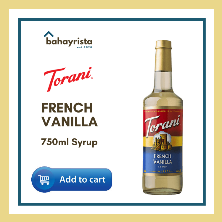 Torani Vanilla Syrups 750ml for Coffee, Blended Drinks, & Baking ...