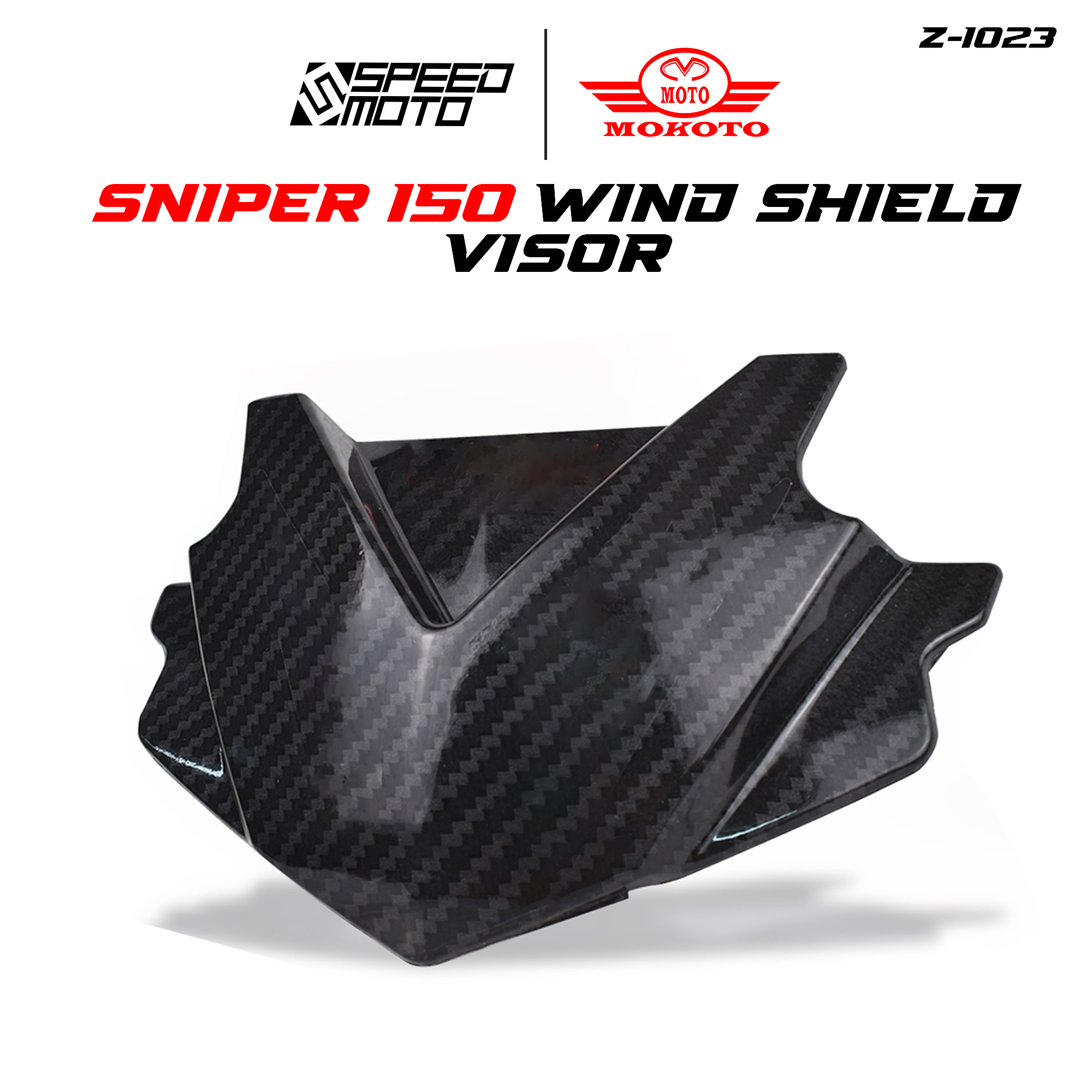 YAMAHA SNIPER 150 WIND VISOR GARNISH COVER CARBON Z-1023 / WINDSHIELD ...