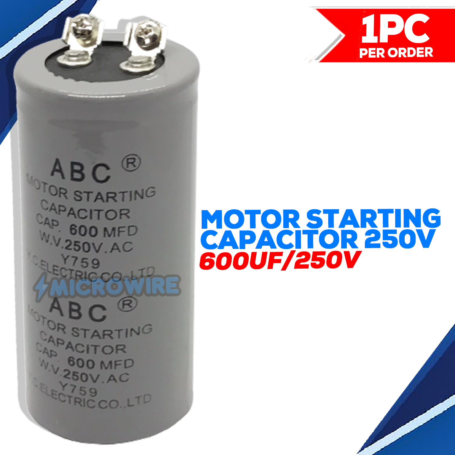 250V Starting Capacitor 75uF / 100uF / 150uF / 200uF / 250uF / 300uF ...