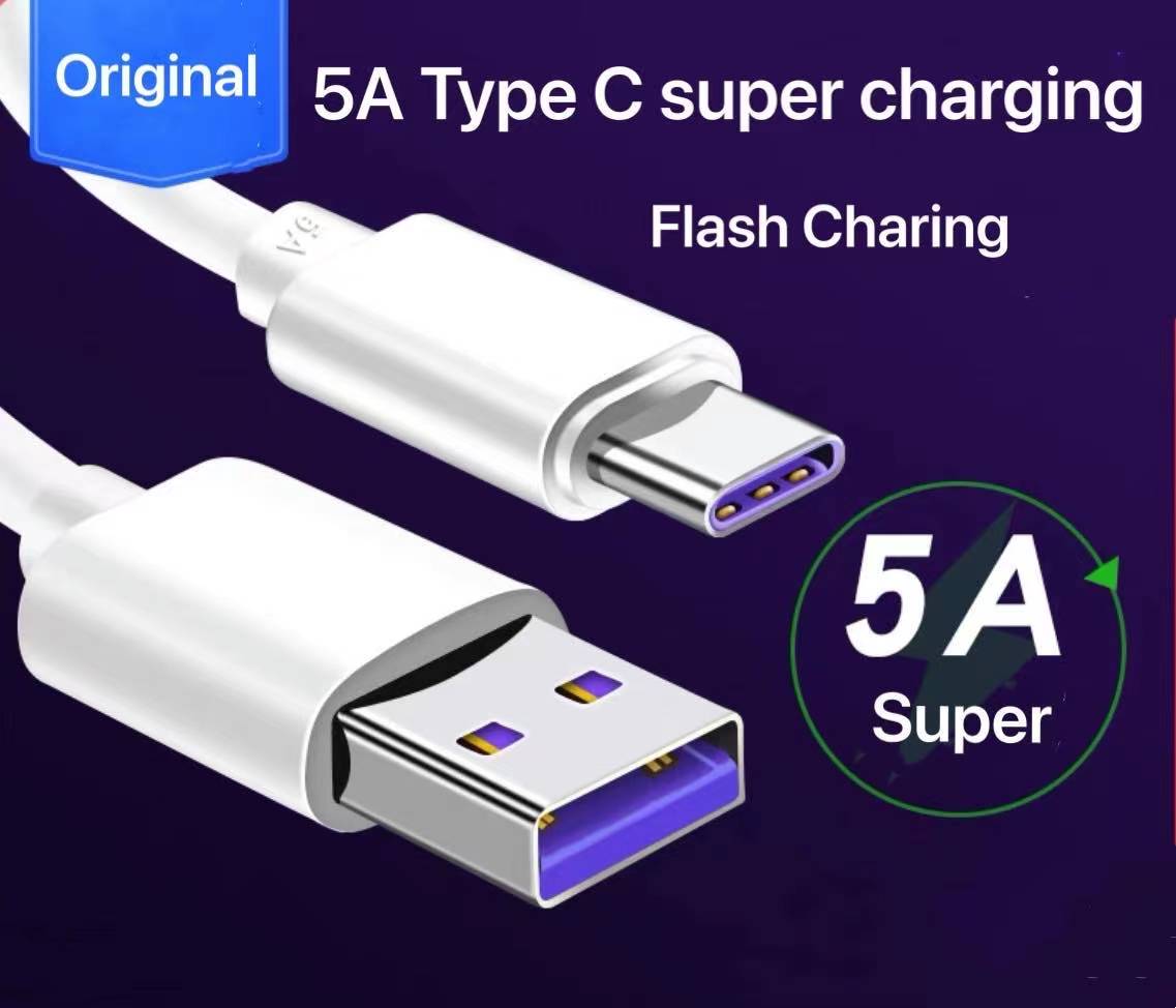Hua wei 5A Type-C Type C Super Charge Fast Flash charging USB Data Sync ...