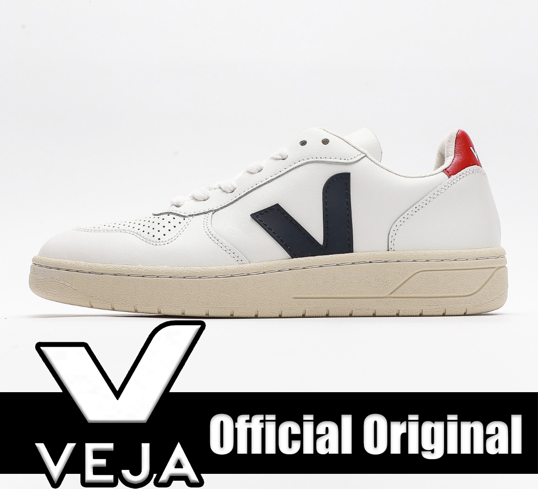original VEJA V-10 men's and women's classic board shoes in white and ...