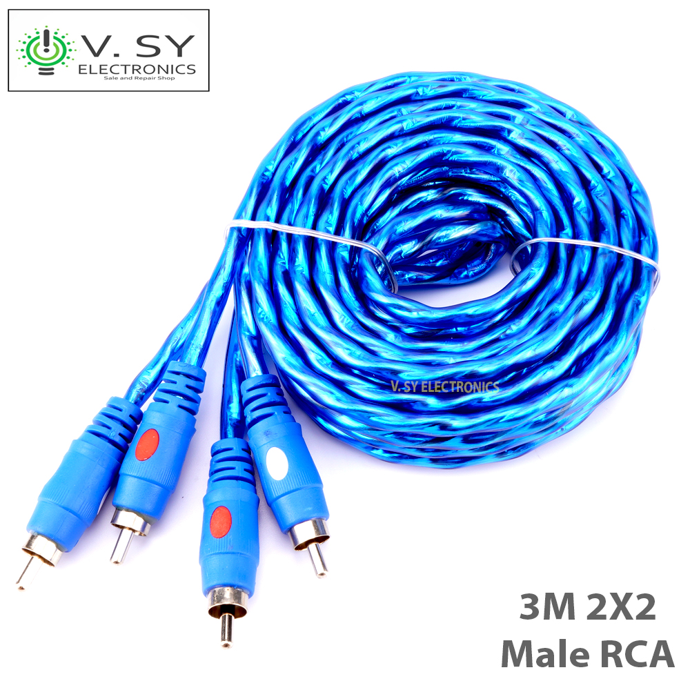 2X2 Heavy Duty 1.5M / JSJ Premium 1.5M / 3M / 5M / 10M 2 Male RCA to 2 ...